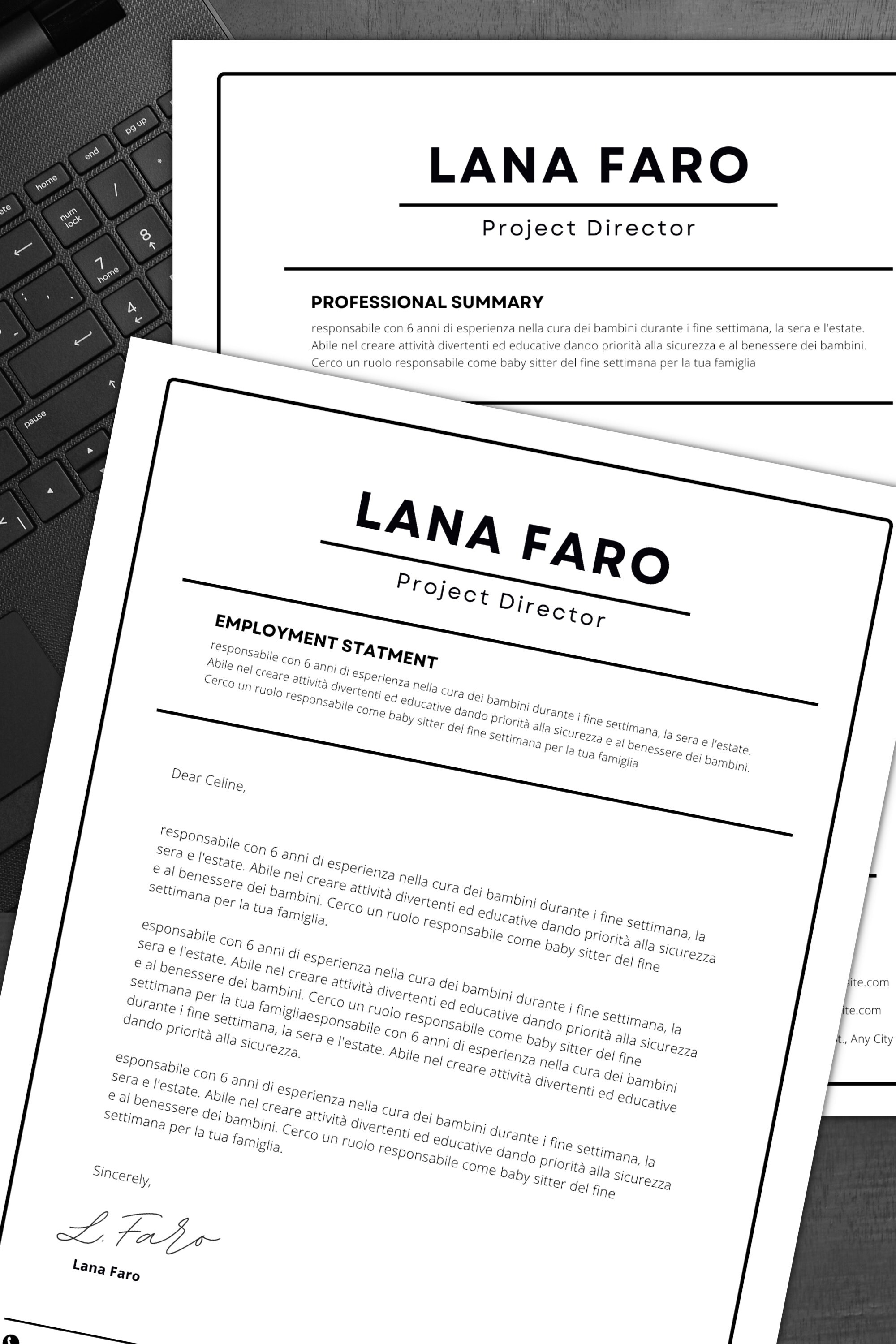 2 Page Resume Template Professional Modern Resume Template - Etsy