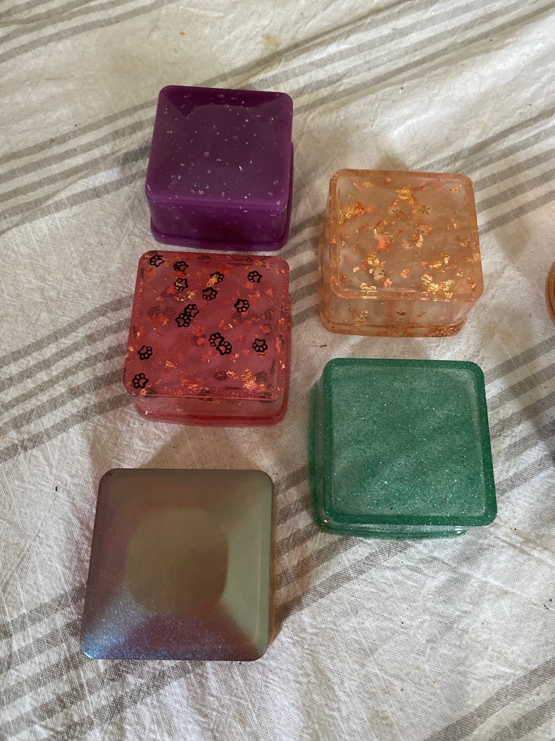 Homemade Resin Trinket Boxes - Etsy