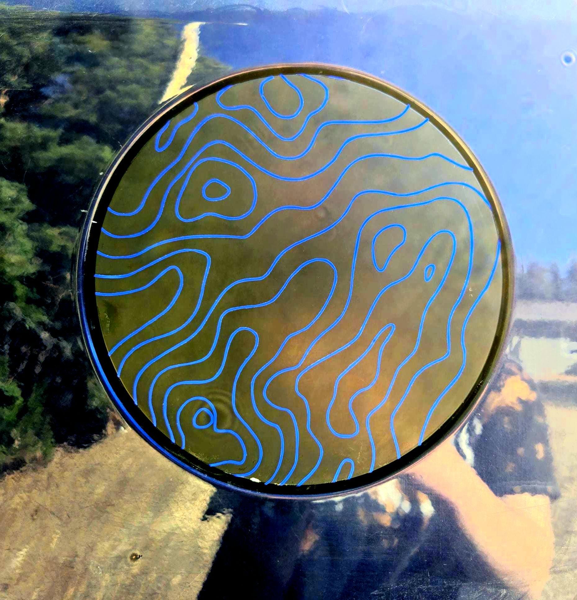Fuel Door Decal for Car- Wave Pattern Vinyl Car Decal for Gas Cap Cover ...