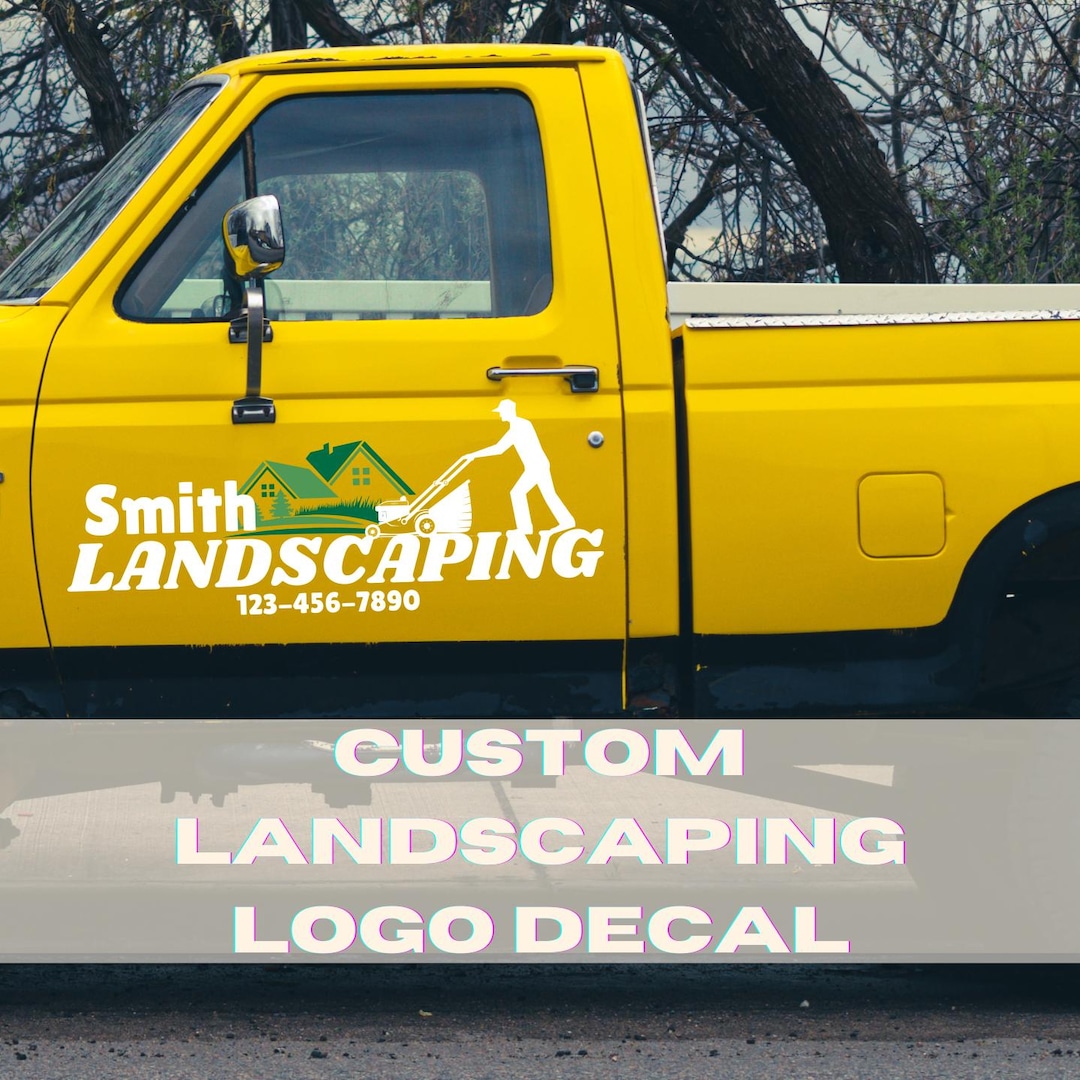 Custom Car Decals for Landscaping Business - Personalized Vinyl Sticker ...