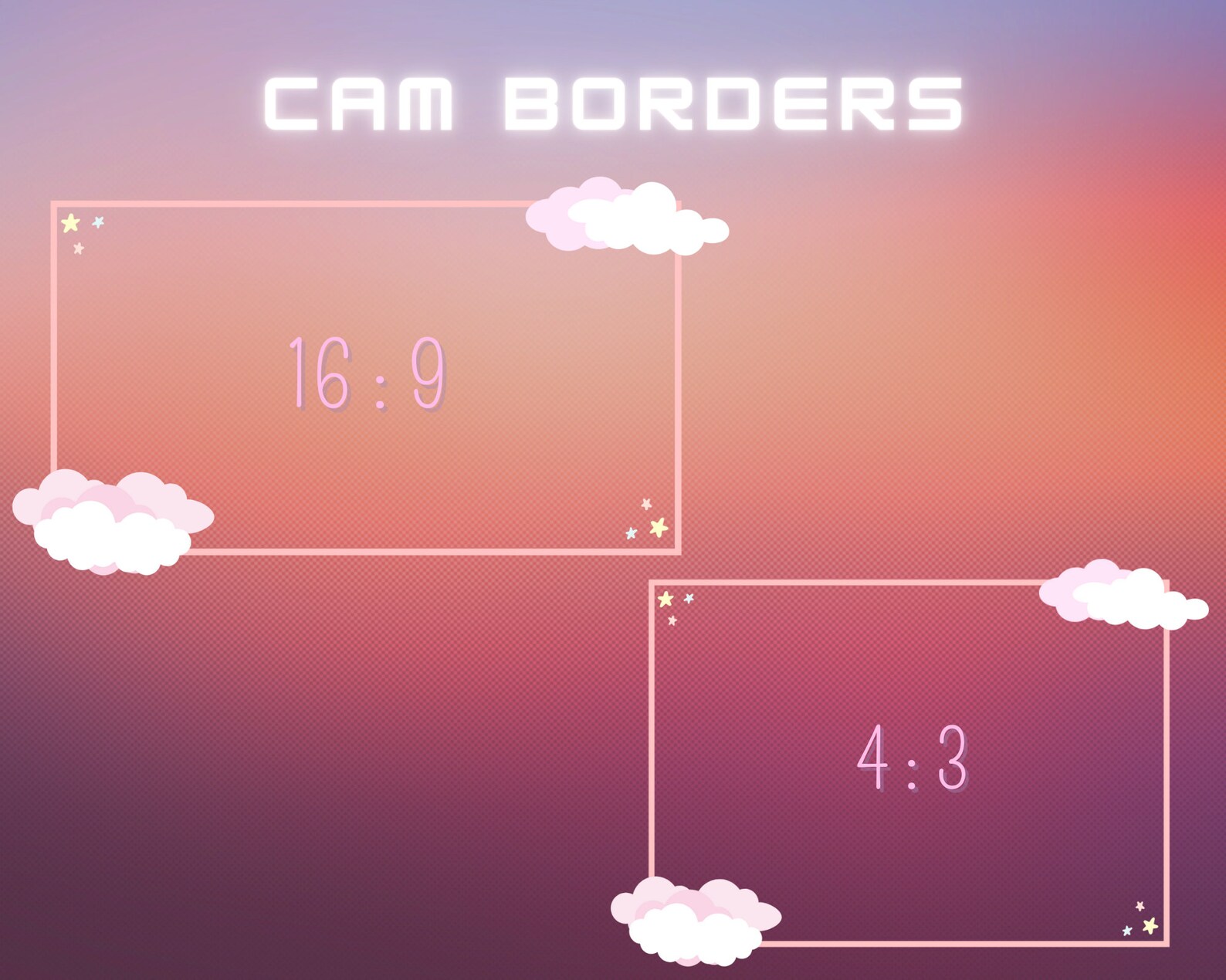 Animated Screens With Matching Cam Borders 3 Animated and 1 Offline ...