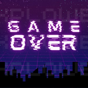 Game Over Desktop Wallpaper for Windows or Mac Purple Gaming Wallpaper ...