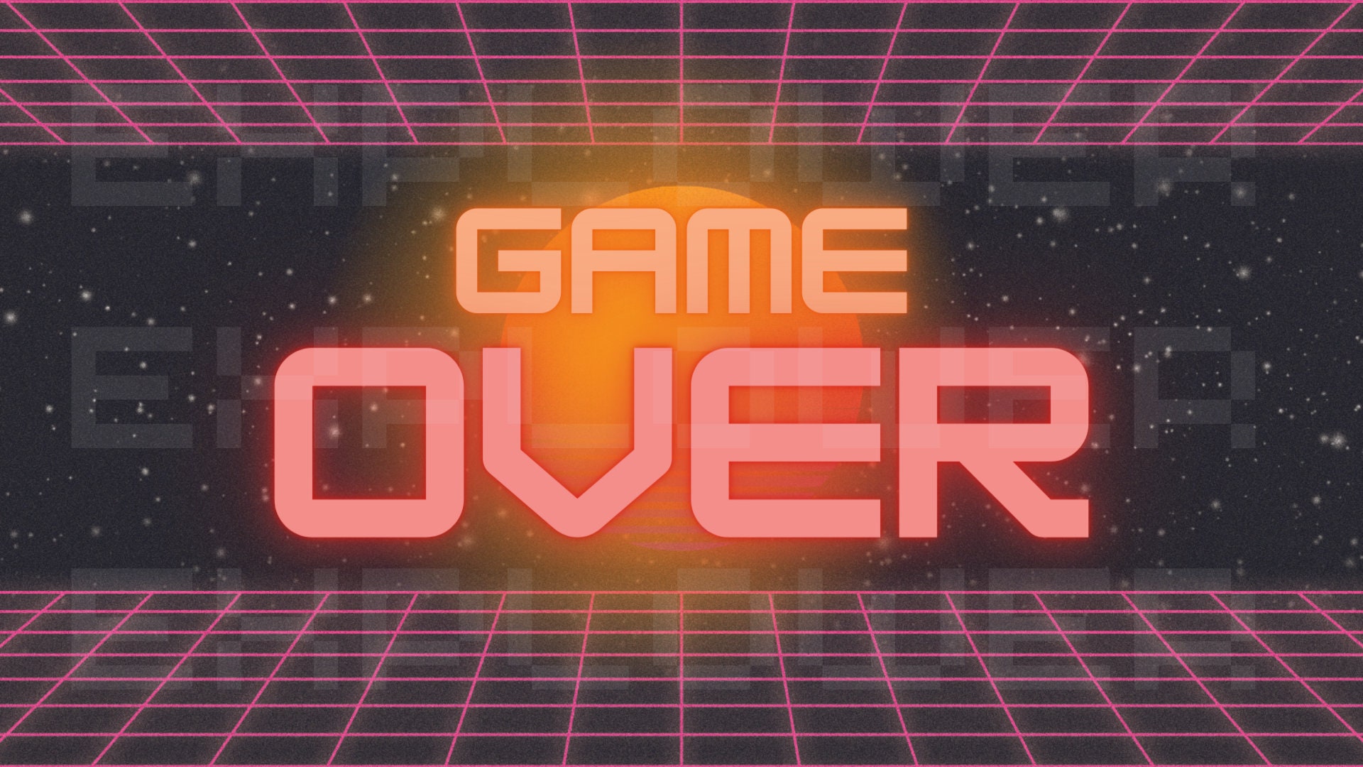Game Over Desktop Wallpaper for Windows or Mac Gaming Wallpaper ...