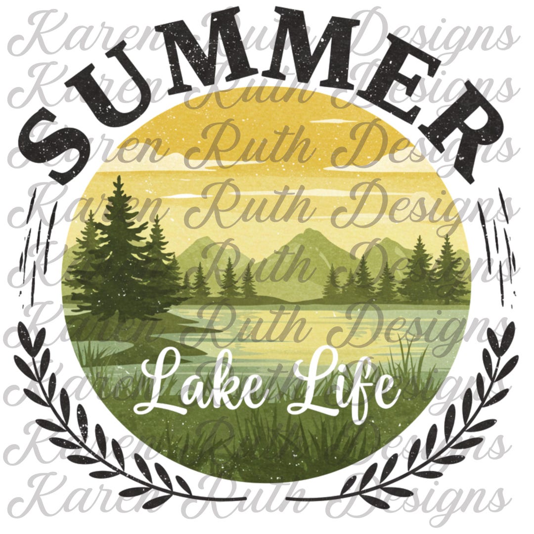 Summer Lake Life DTF Transfer: Ready to Press Shirt Design - Etsy