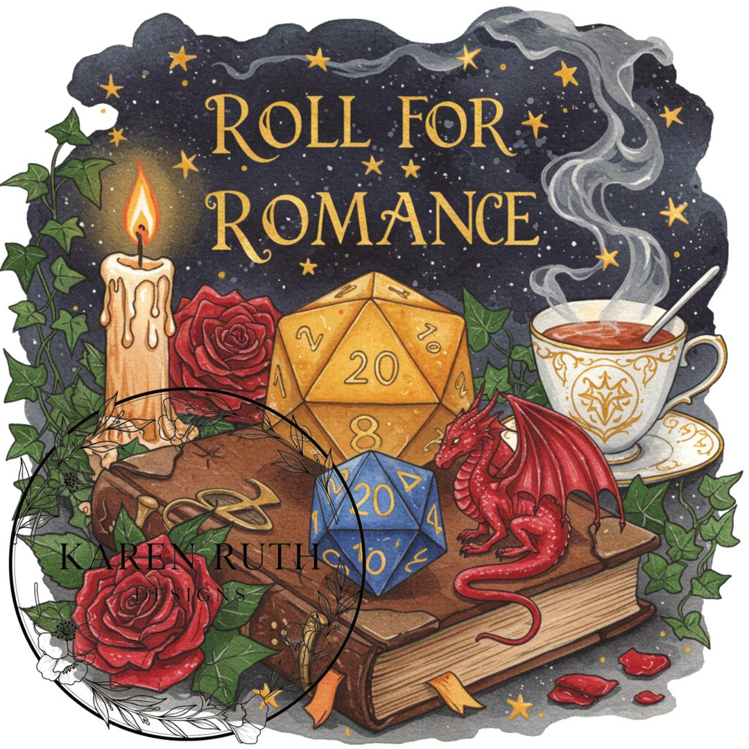 Roll for Romance DTF Transfer: Fantasy RPG Gamer Design - Etsy