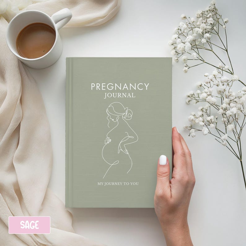 Pregnancy Journal and Memory Book for Expecting Mom Keepsake Gender ...