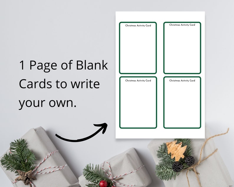 Christmas Advent Activity Cards Printable Advent Cards Family Advent ...