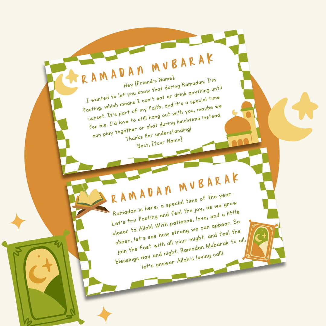 Kids Ramadan Info Card, Ramadan Greeting Cards, Ramadan Friends Card ...