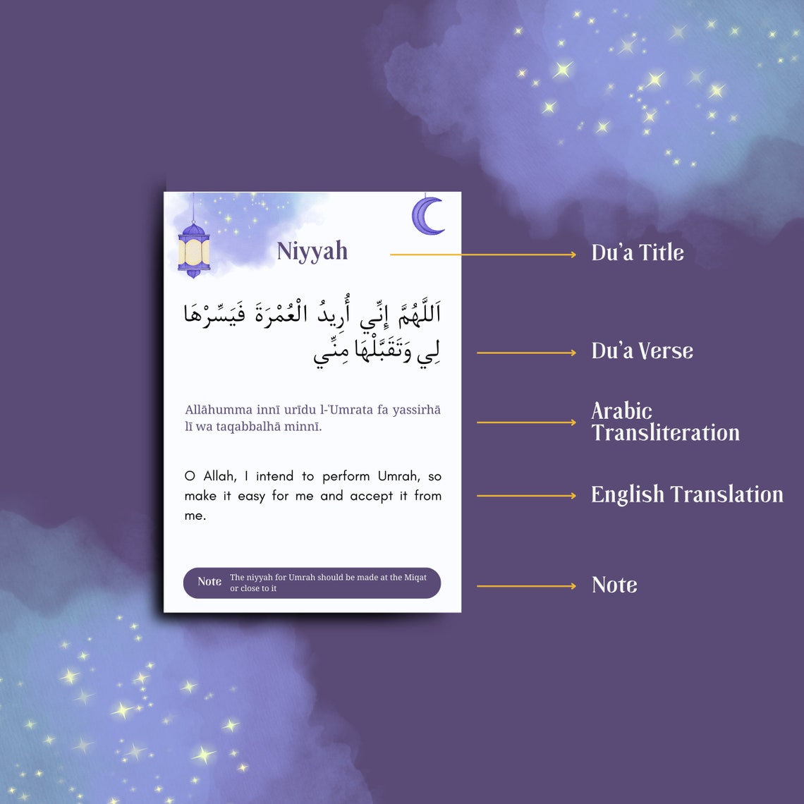21 Umrah Dua Cards Printable, Umrah Dua Flashcard, Umrah Mubarak Gift ...
