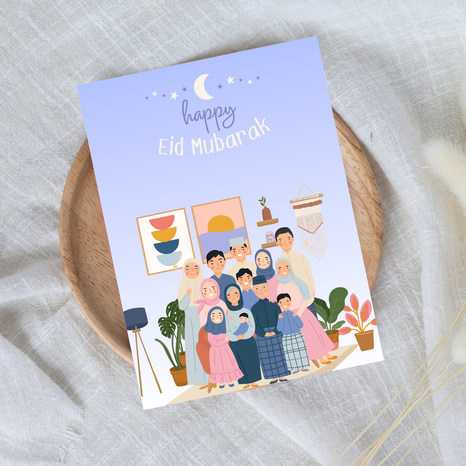 Happy Eid Mubarak Card Eid Al Fitr Digital Card Eid - Etsy