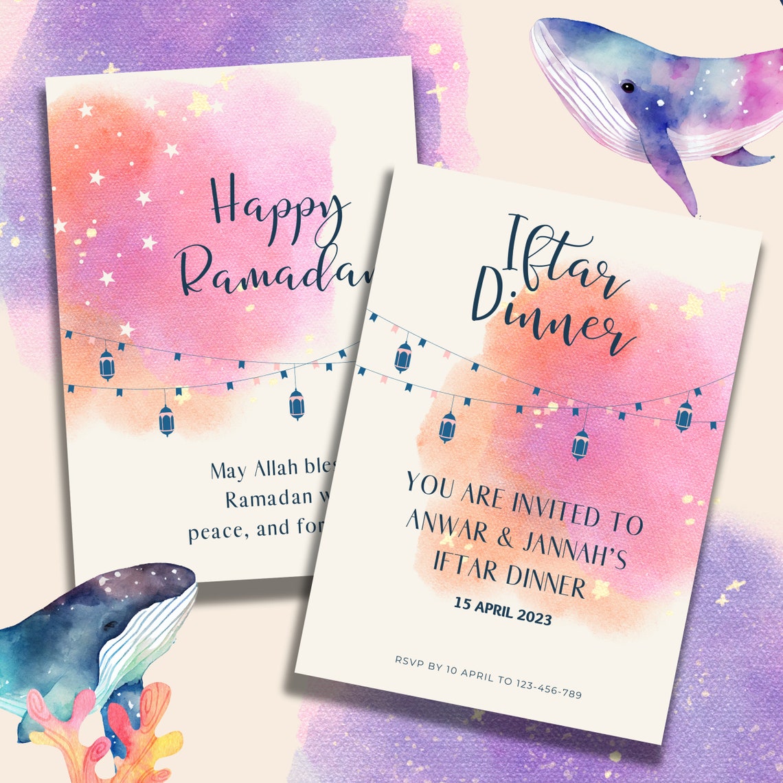 Ramadan Iftar Dinner Invitation Template (digital Download) - Etsy