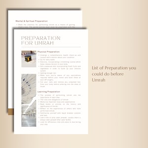 Umrah Complete Guide Digital Book, Umrah Dua Printable Card, Umroh ...