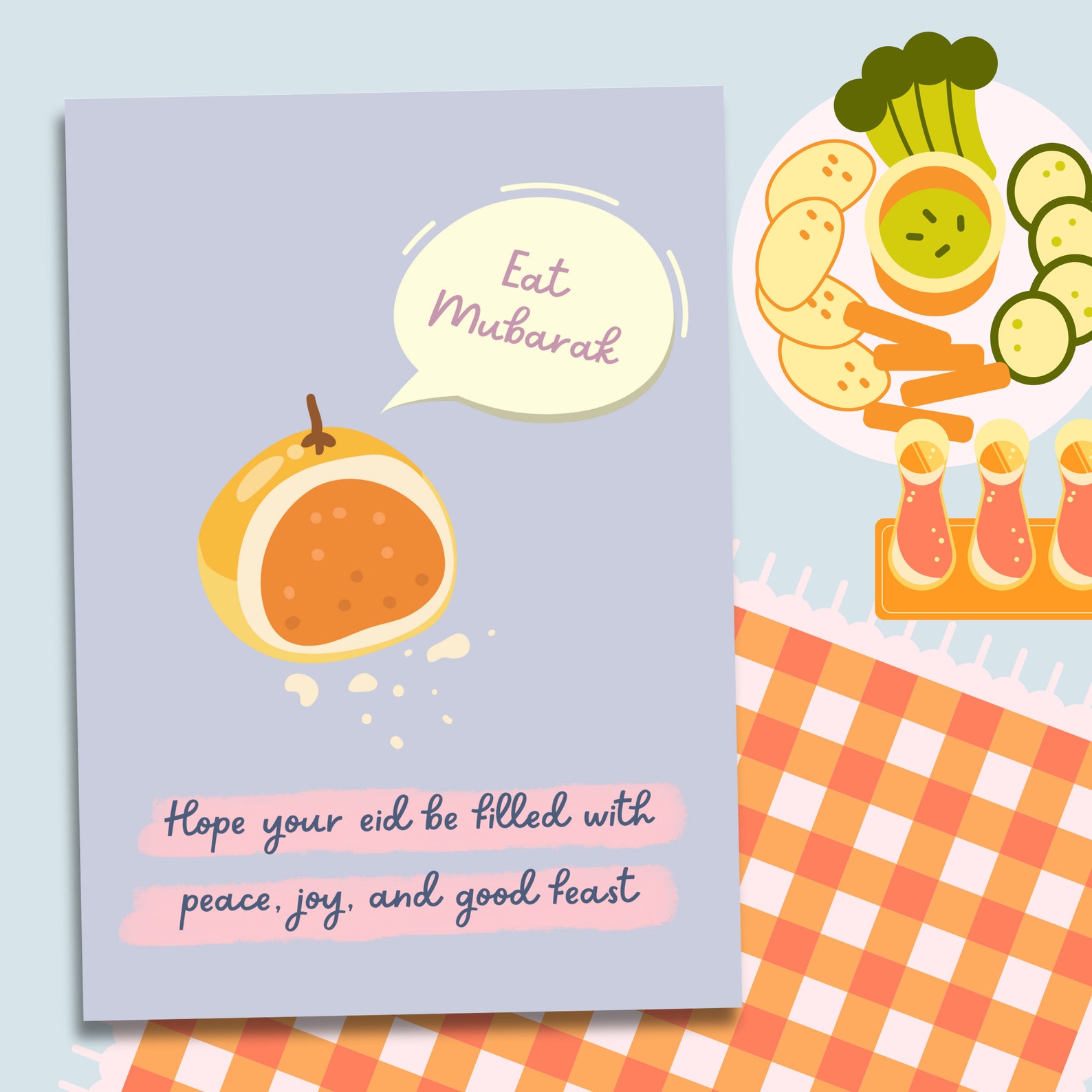 Eid Card Set, Funny Eid Card, Quirky Eid Card, Witty Eid Card, Eid ...