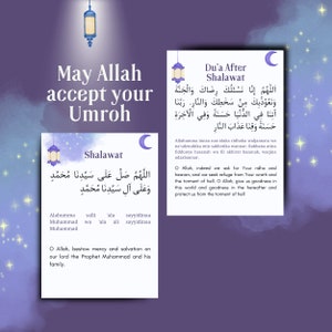 21 Umrah Dua Cards Printable, Umrah Dua Flashcard, Umrah Mubarak Gift ...