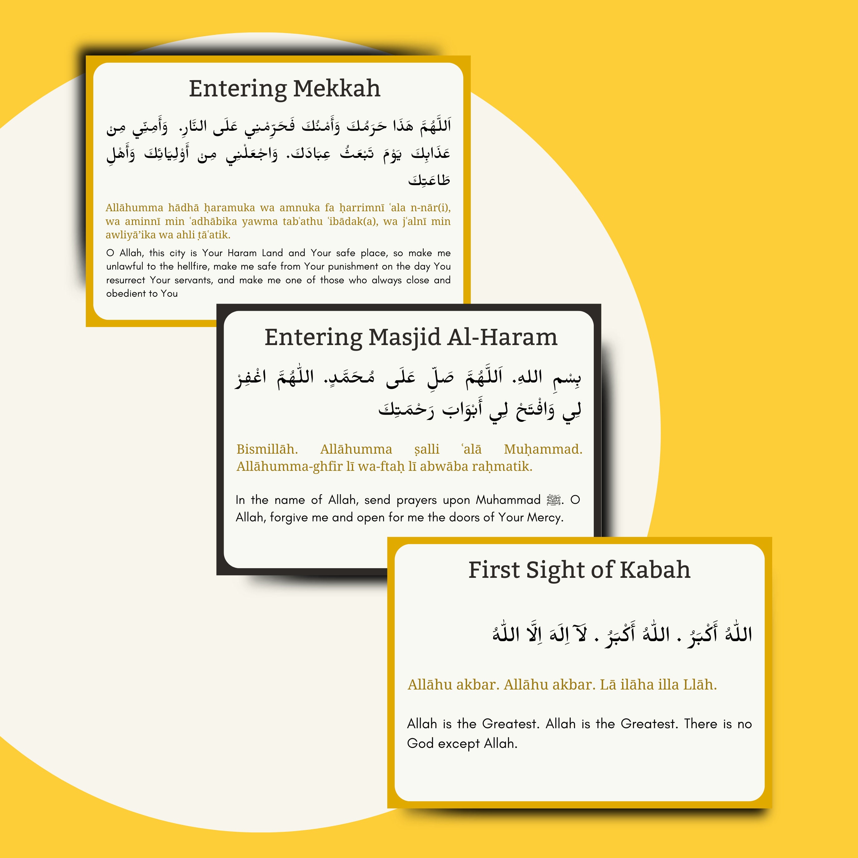 21 Umrah Dua Cards Printable, Umrah Dua Flashcard, Umrah Mubarak Gift ...