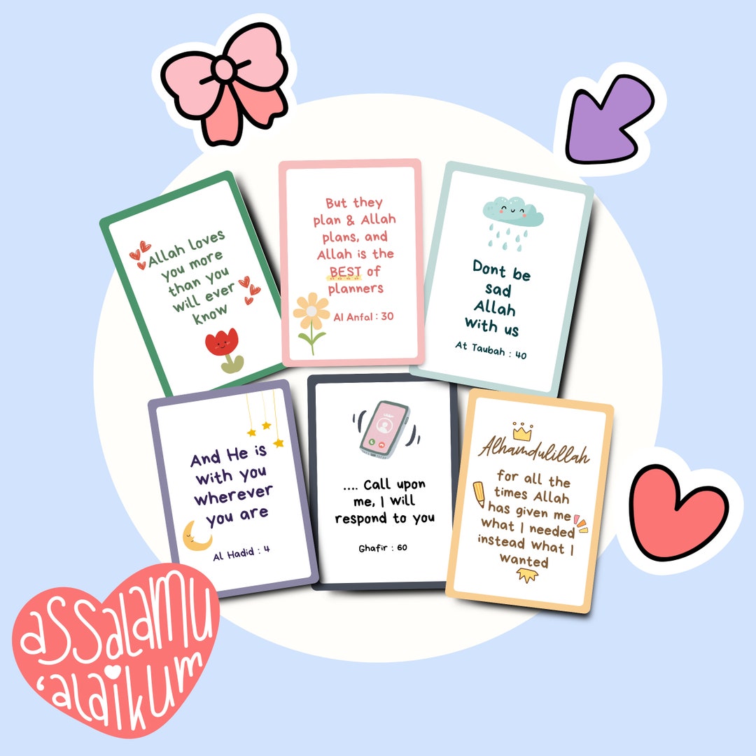 Islamic Affirmation Cards – Quran Verses & Islamic Quotes – Mindful ...