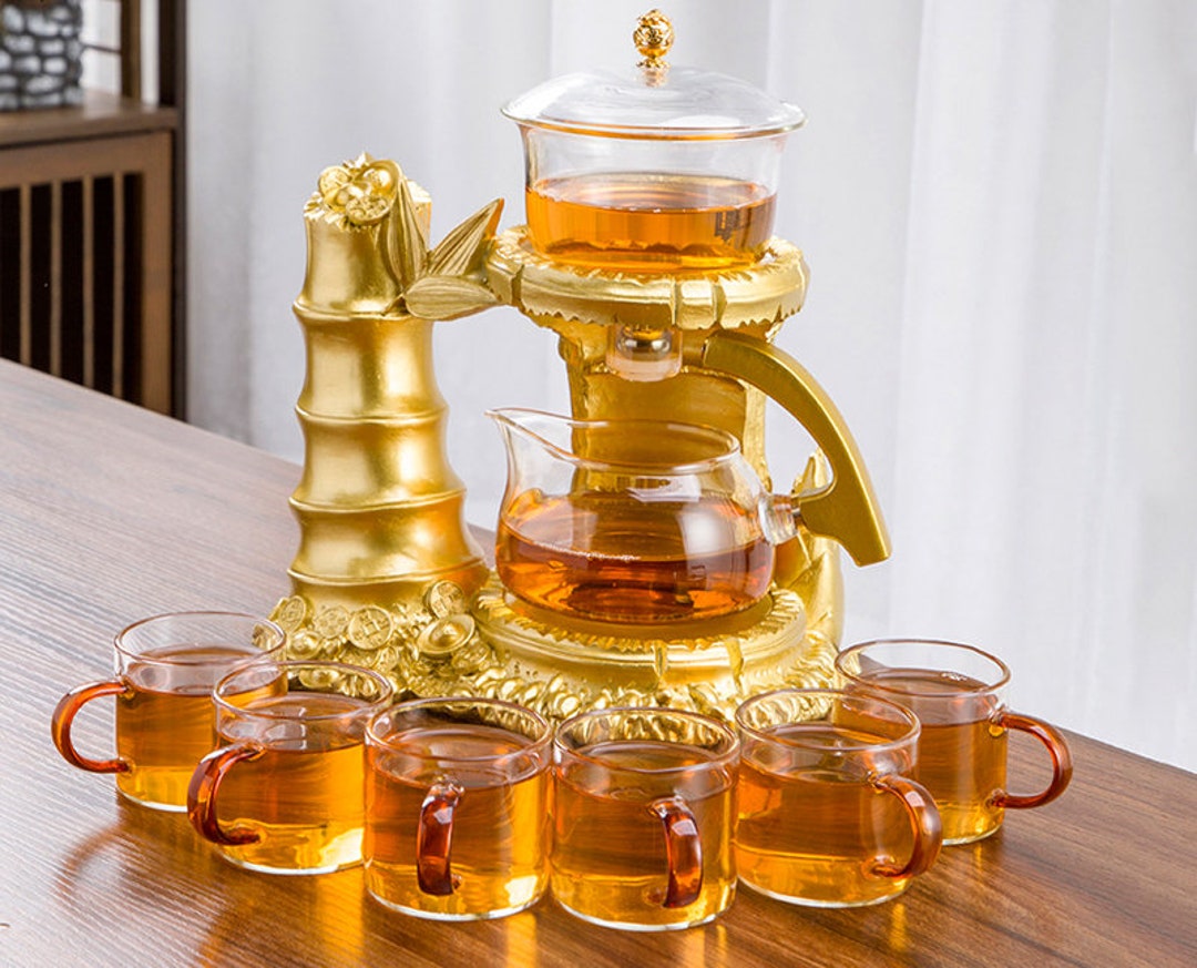 Jyotaku Semi-automatic Tea Setkungfu Lazy Tea Setglass Tea Setcreative ...