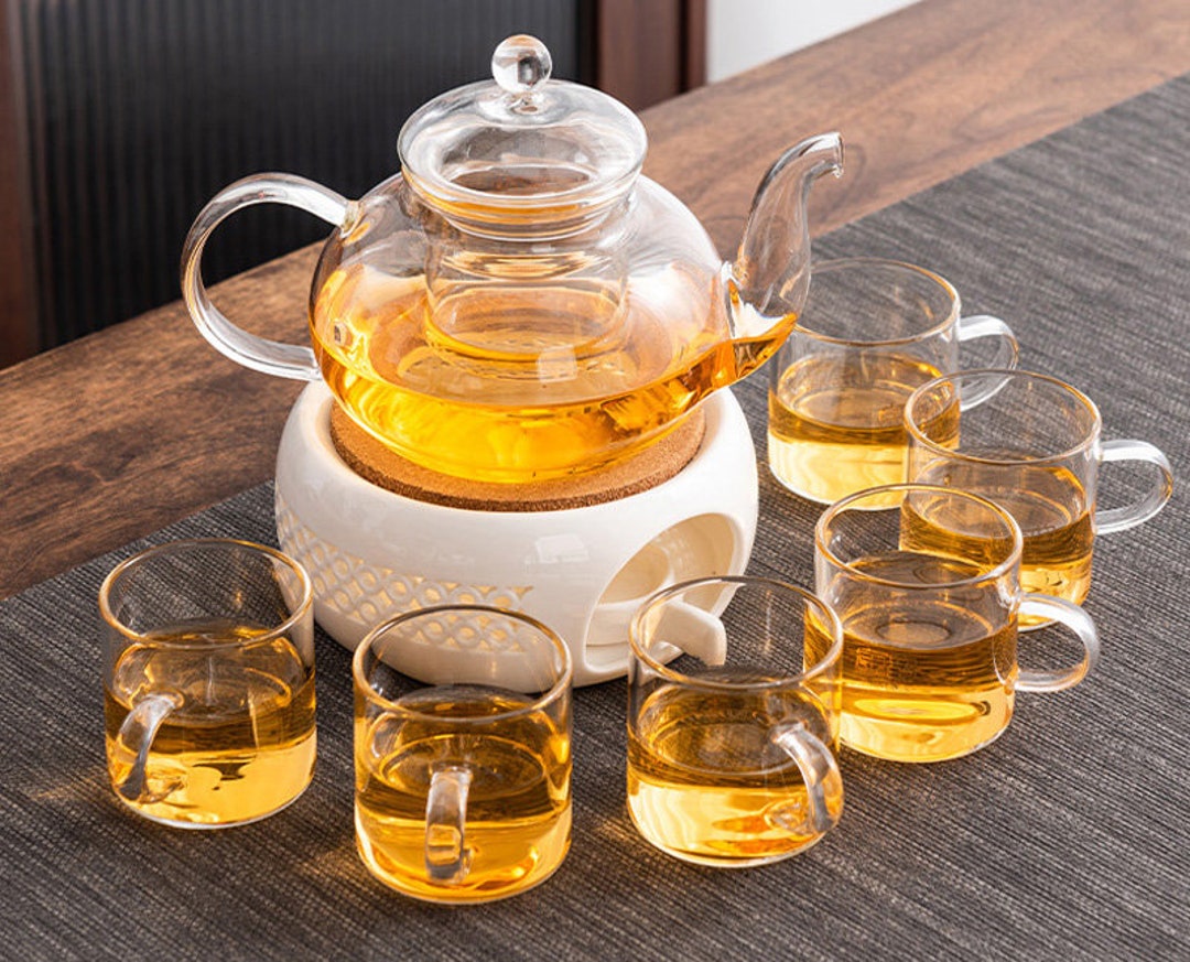 Glass Teapotinsulation Base Candle Boiling Tea Stoveheating Ceramic ...