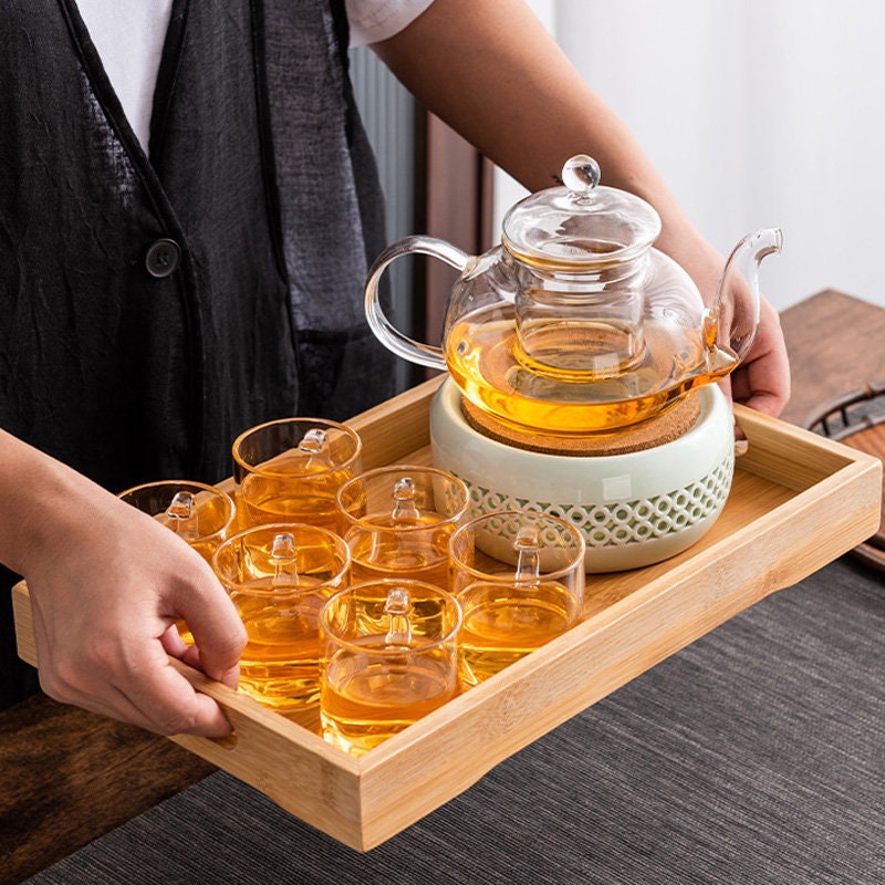 Glass Teapotinsulation Base Candle Boiling Tea Stoveheating Ceramic ...