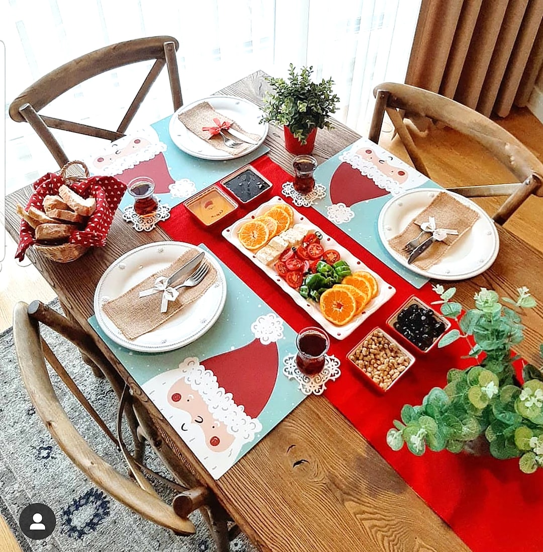 Christmas Table Design Table Placemats | Placemats Set of 2, 4, 6 ...