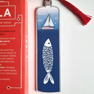 Fish Bookmark, Wooden Bookmark, Bookmark, Fish Bookmark - Etsy