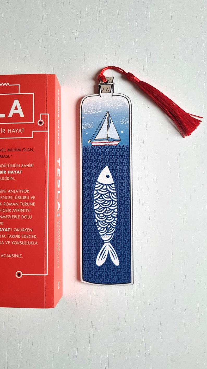 Fish Bookmark, Wooden Bookmark, Bookmark, Fish Bookmark - Etsy