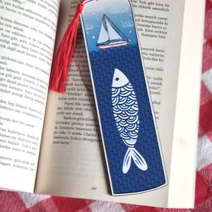 Fish Bookmark, Wooden Bookmark, Bookmark, Fish Bookmark - Etsy