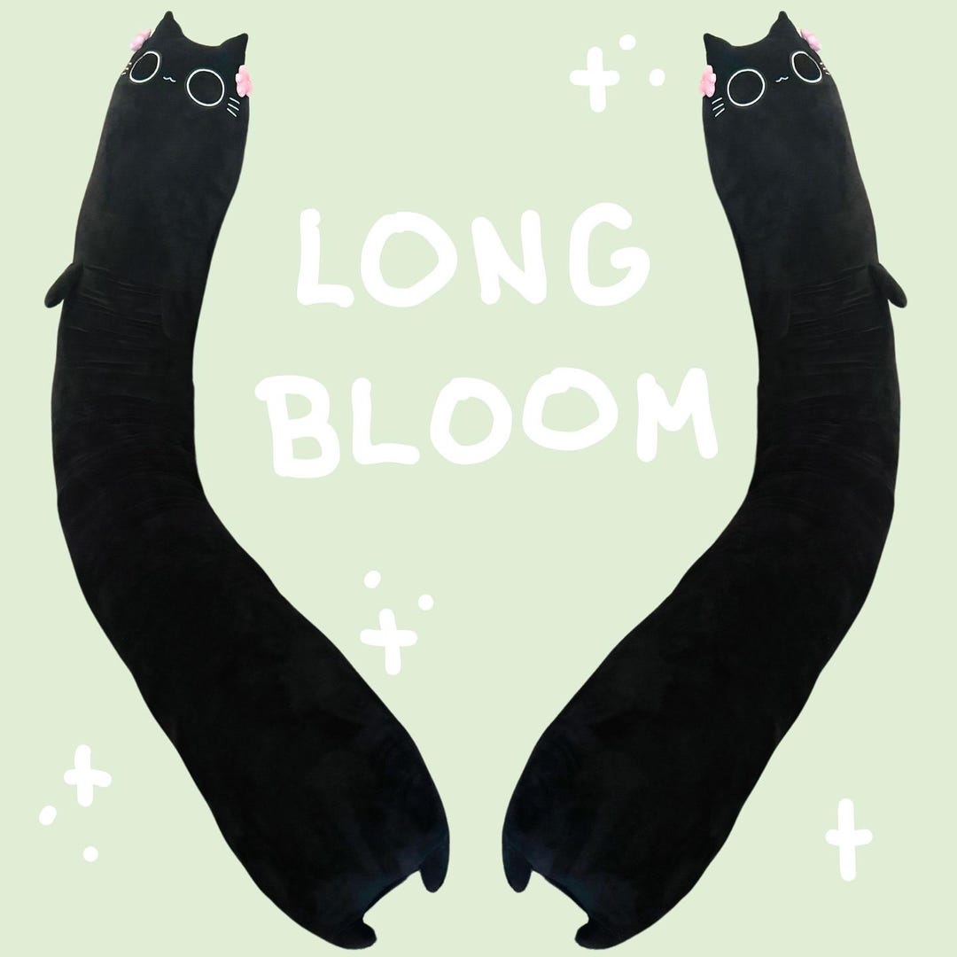 Long Bloom the Cat Plush - Etsy