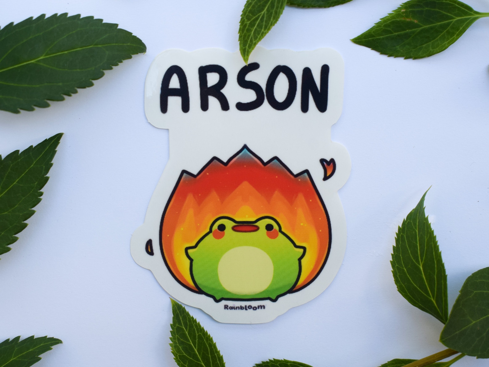 Clear Arson Frog Sticker - Etsy Canada