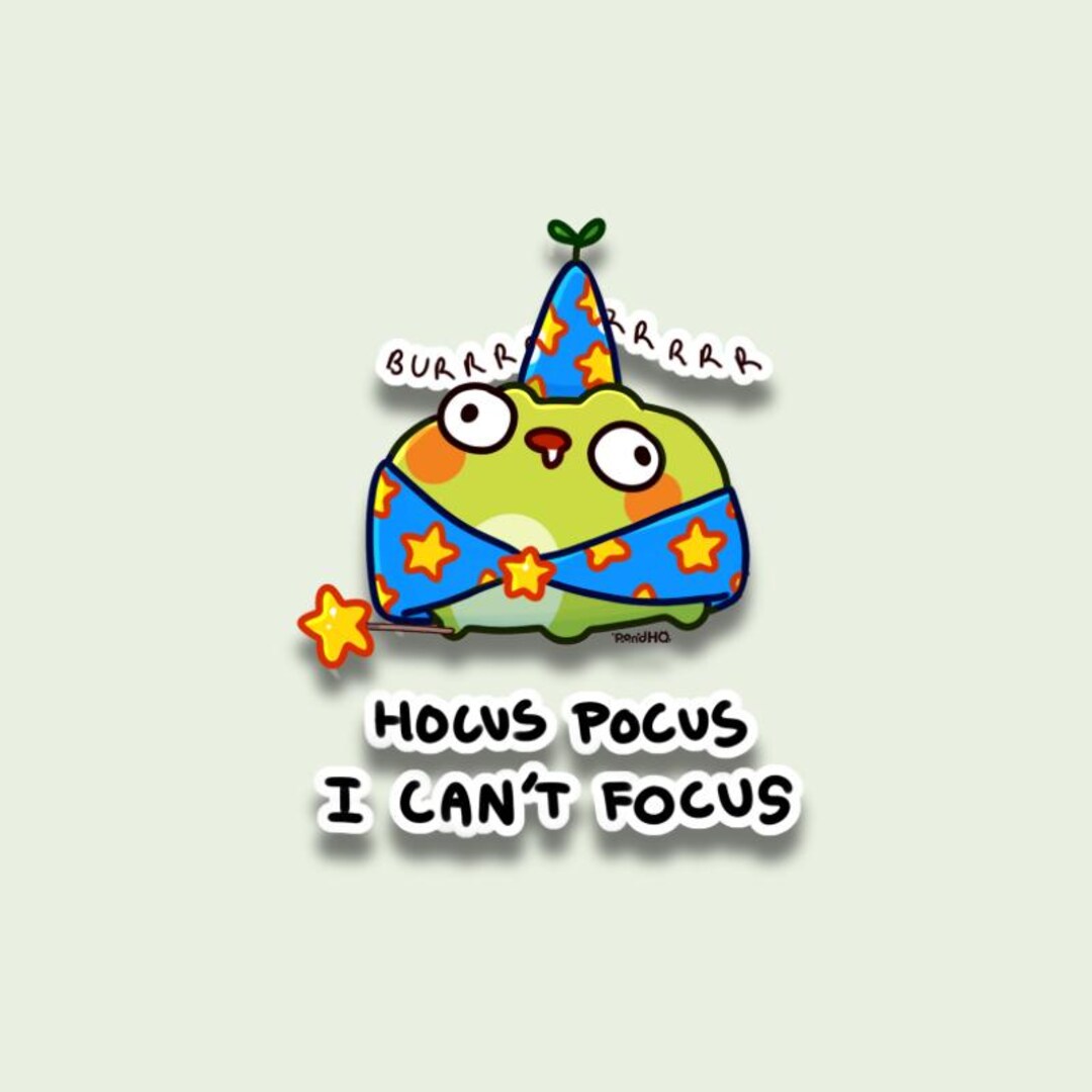 Hocus Pocus I Can't Focus Sticker - Etsy