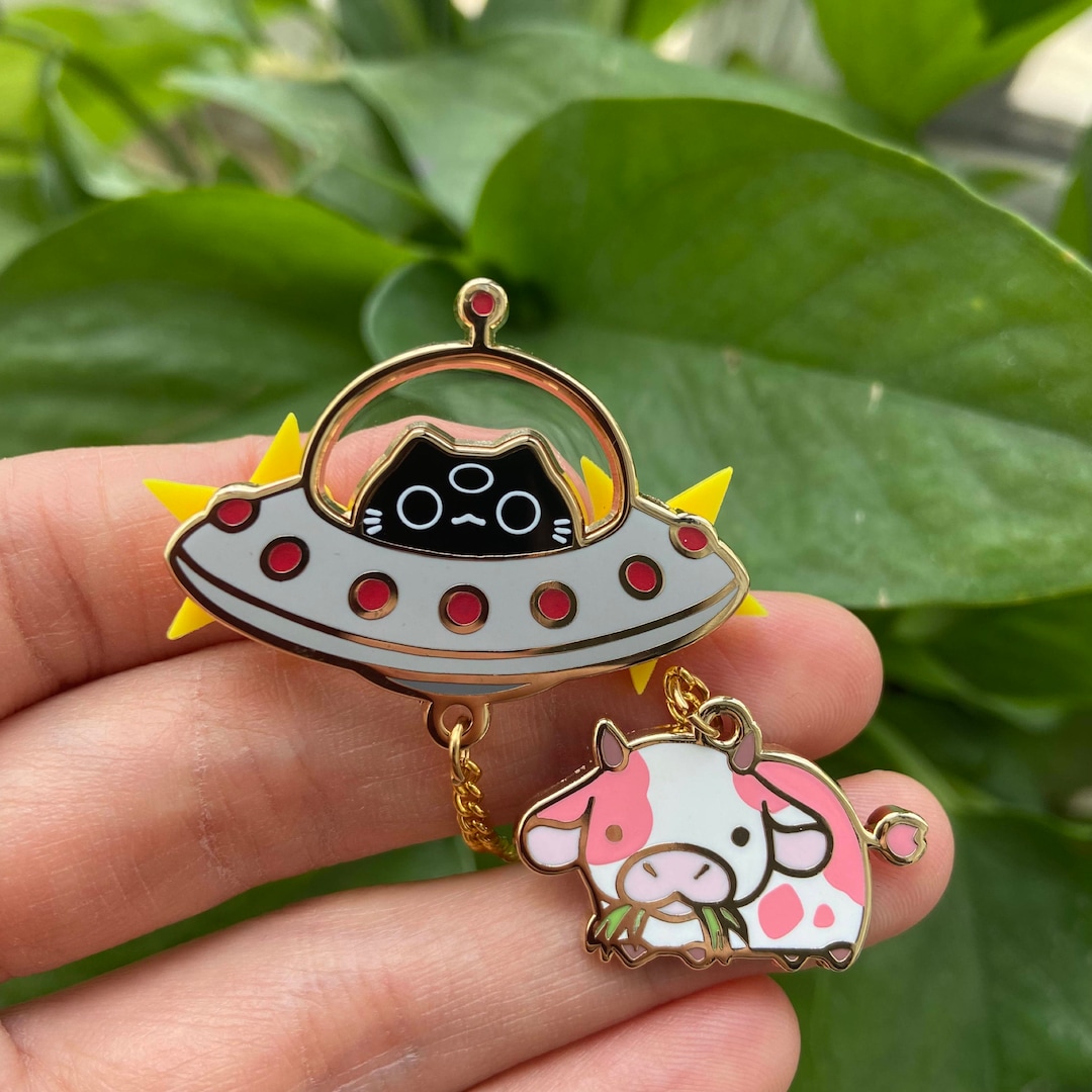 Alien Cat Hard Enamel Pin - Etsy
