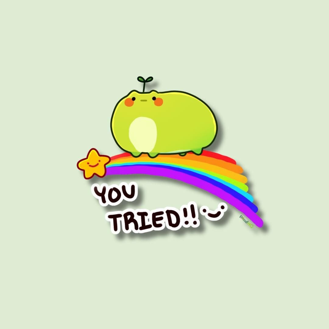 You Tried Sticker - Etsy
