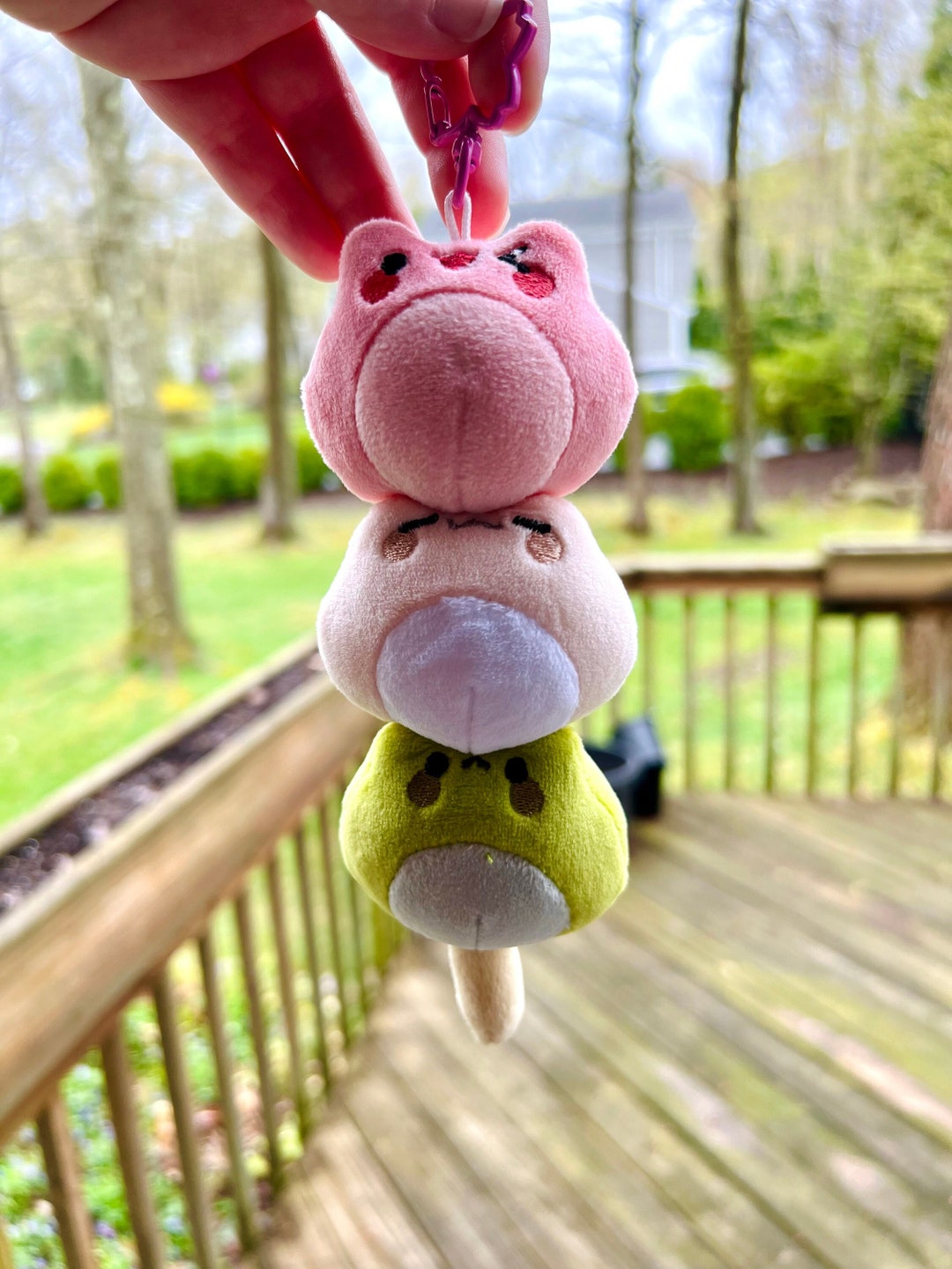 Dango Frog Keychain Plush - Etsy