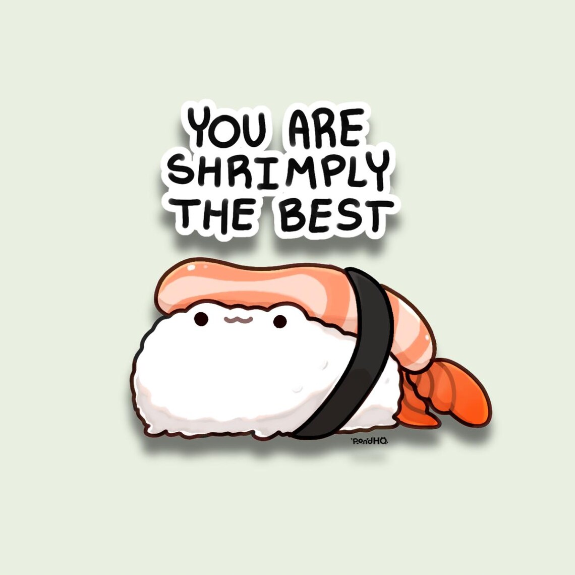 You Are Shrimply the Best Sticker - Etsy