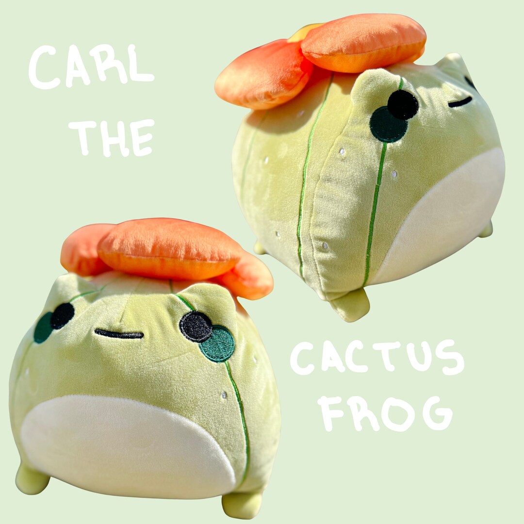 Carl the Cactus Frog Plush - Etsy