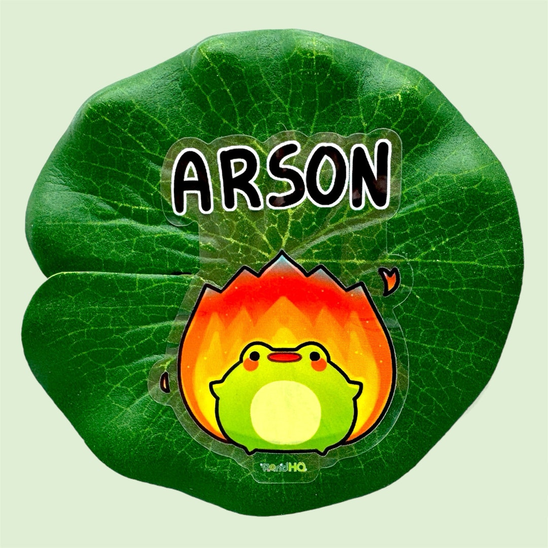 Clear Arson Frog Sticker - Etsy Canada