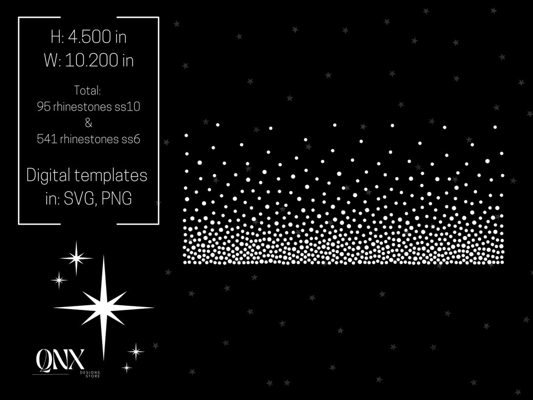 Rhinestone Scatter Svg Template for Ss6 and Ss10 Stones, Cameo, Cricut ...