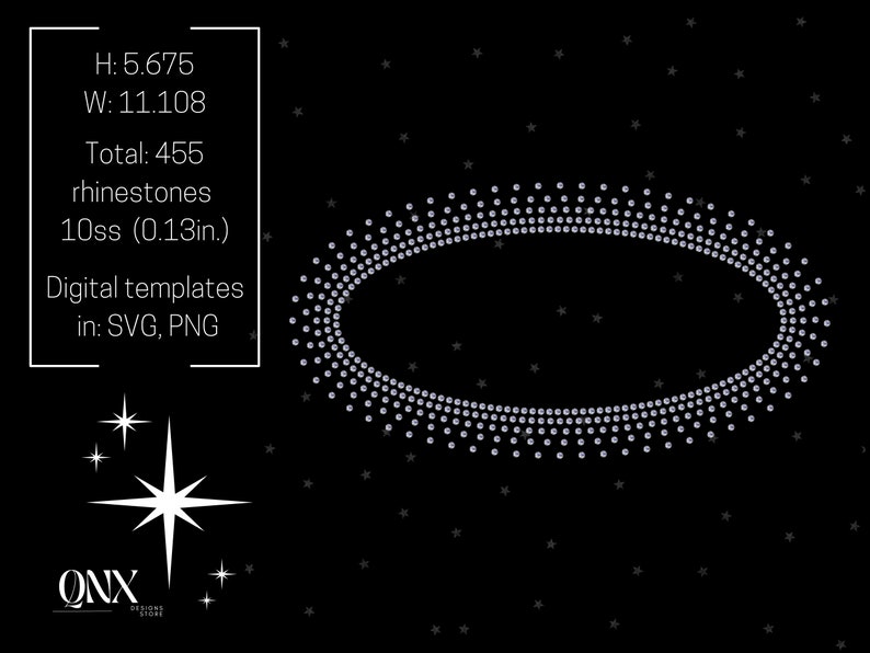 Rhinestone Scatter Frame Svg Ss10 Rhinestones Scatter - Etsy