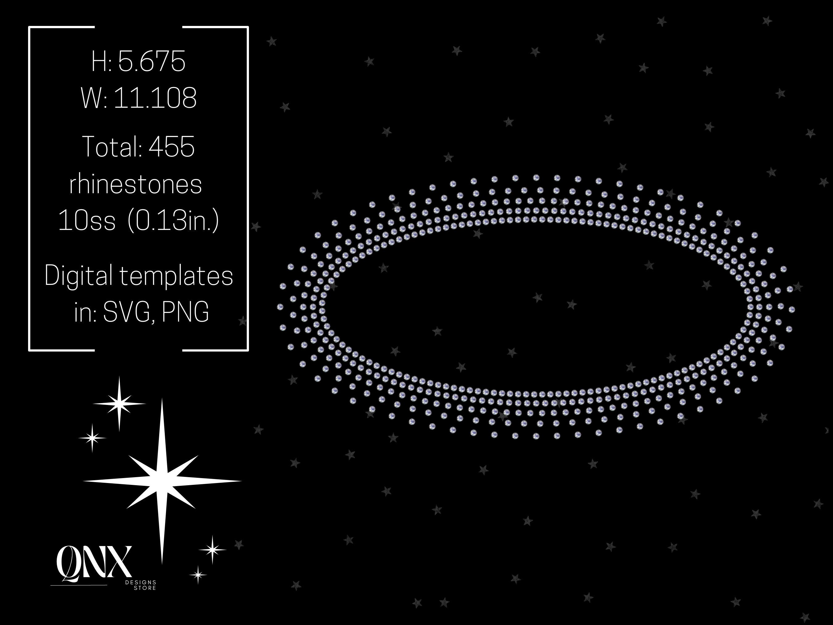 Rhinestone Scatter Frame Svg Ss10 Rhinestones Scatter - Etsy