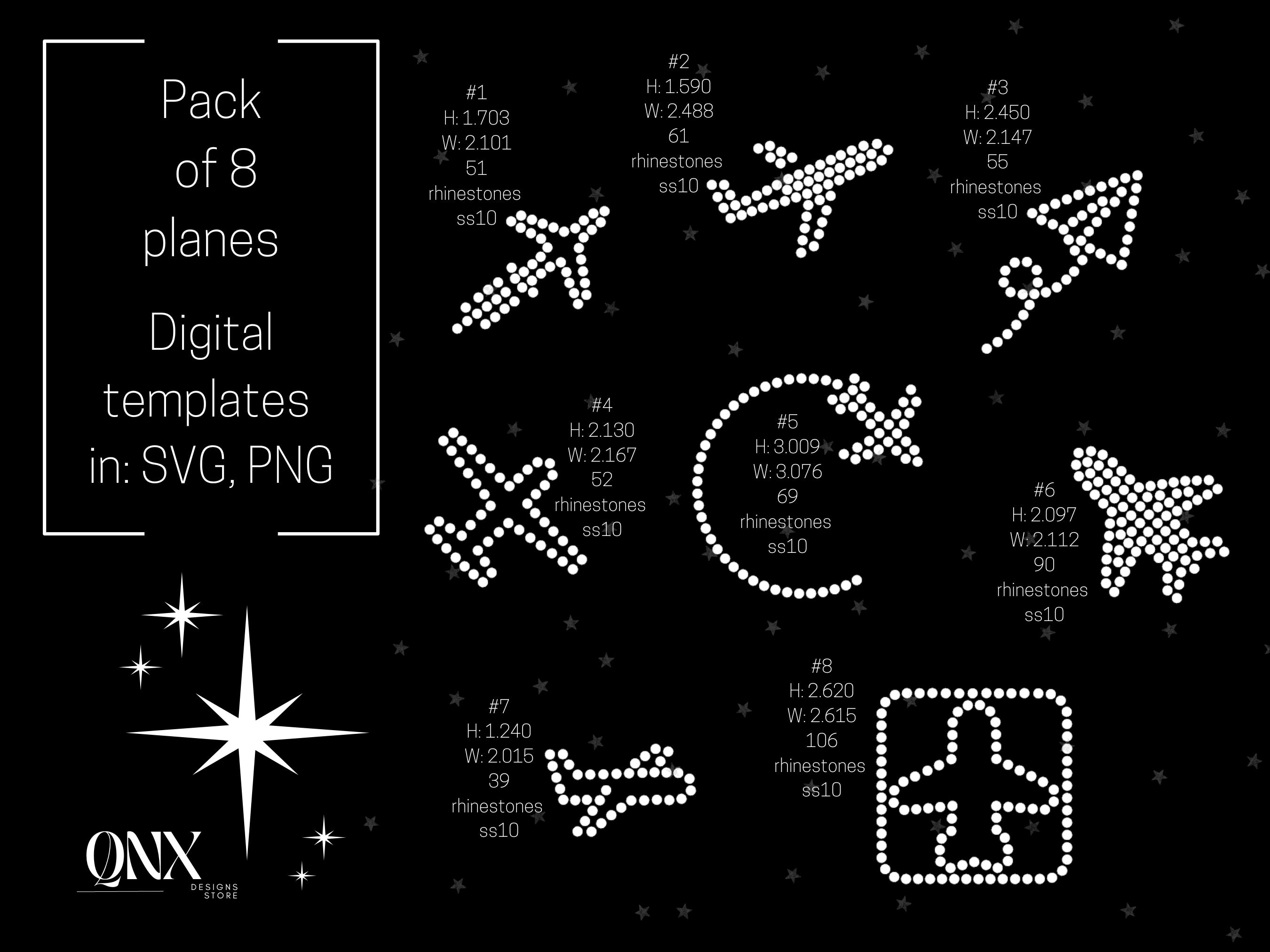 Planes Bundle Svg | Rhinestone Template | Ss10, Airplane | Airplane ...
