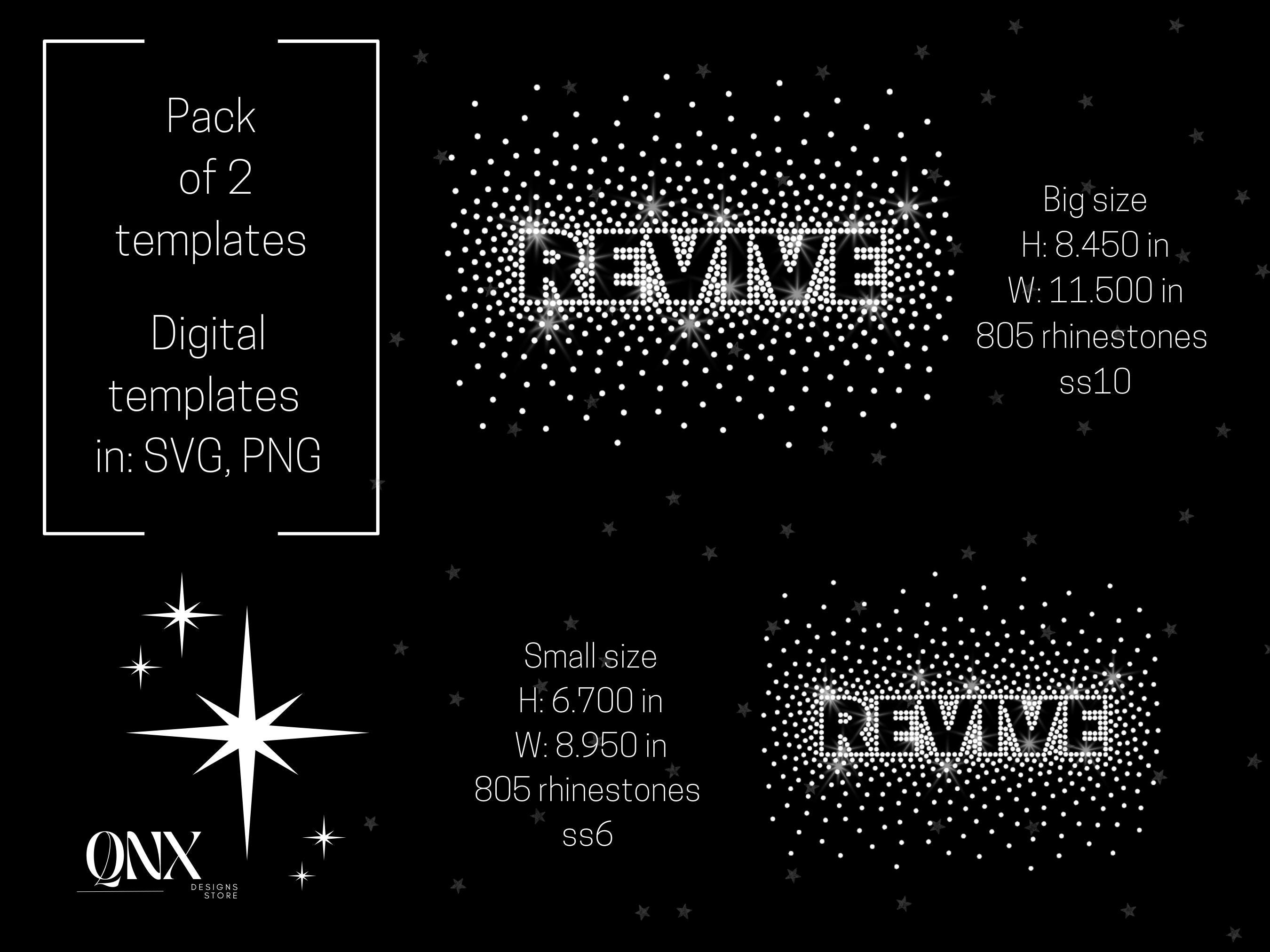 Revive Template Rhinestone Digital Download, Cheer Design, Cheerleader ...