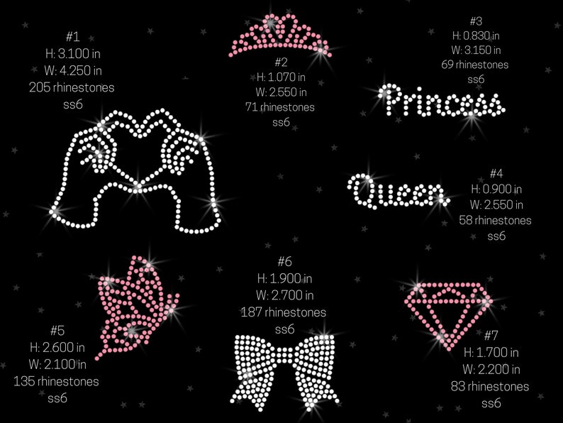 Girly Rhinestone Designs Bundle | Rhinestone Queen | Love | Rhinestone ...