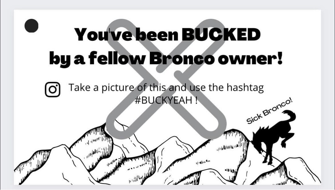 Printable Bronco Buck Tag - Etsy