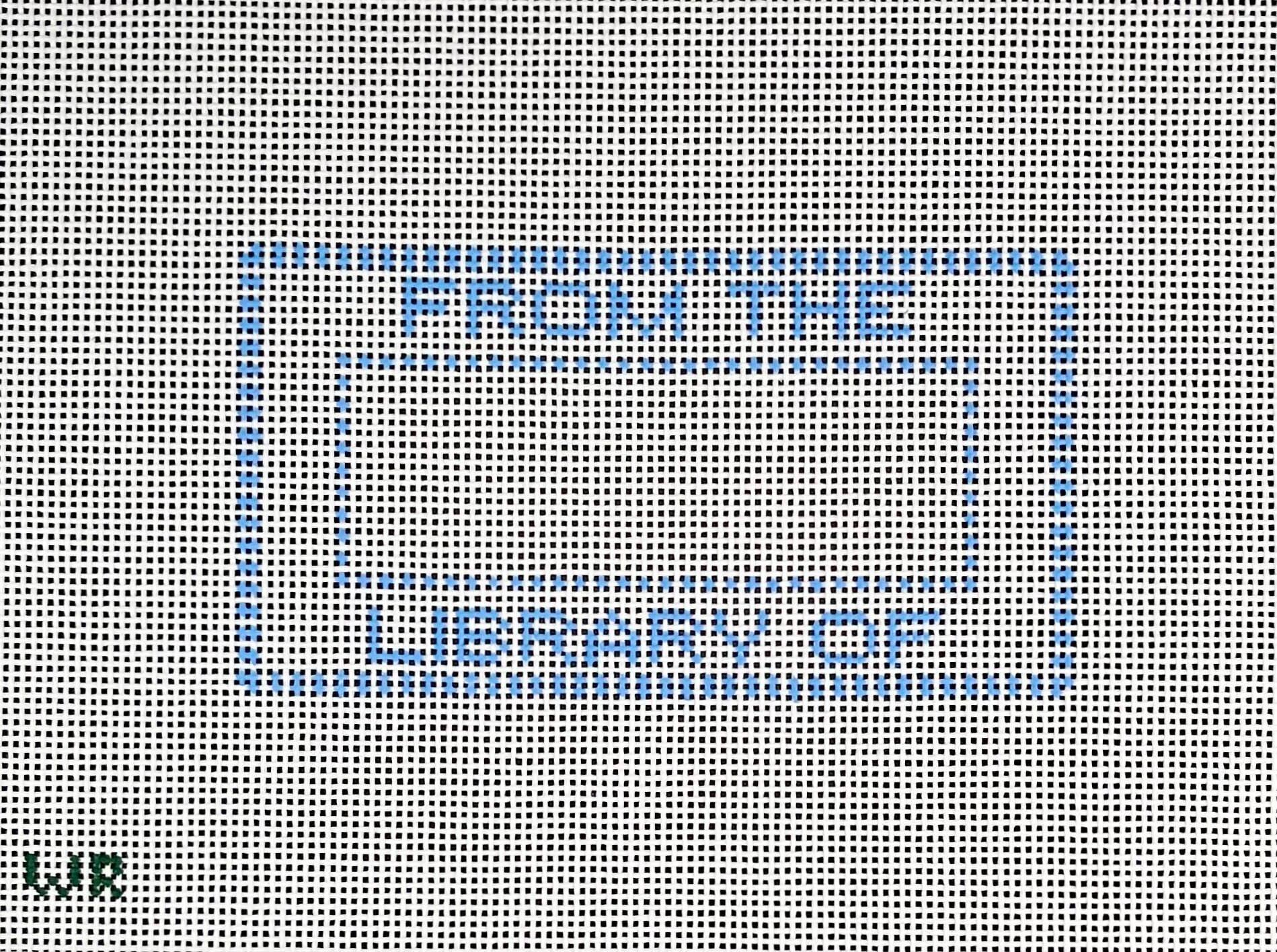 From the Library of Personalized Hand Painted Needlepoint Canvas - Etsy