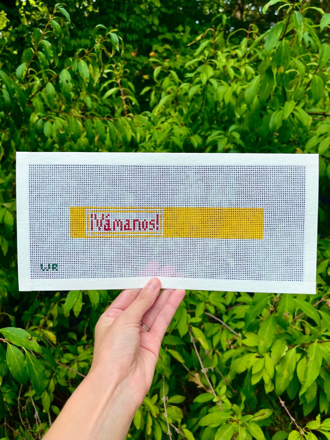 Vámonos! Key Fob Hand Painted Needlepoint Canvas - Etsy