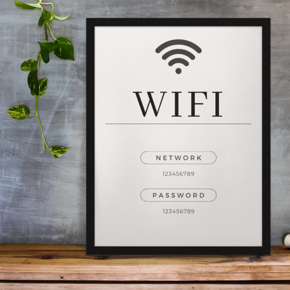 Guest Wifi Sign, Editable and Printable Airbnb Host Sign, Airbnb ...