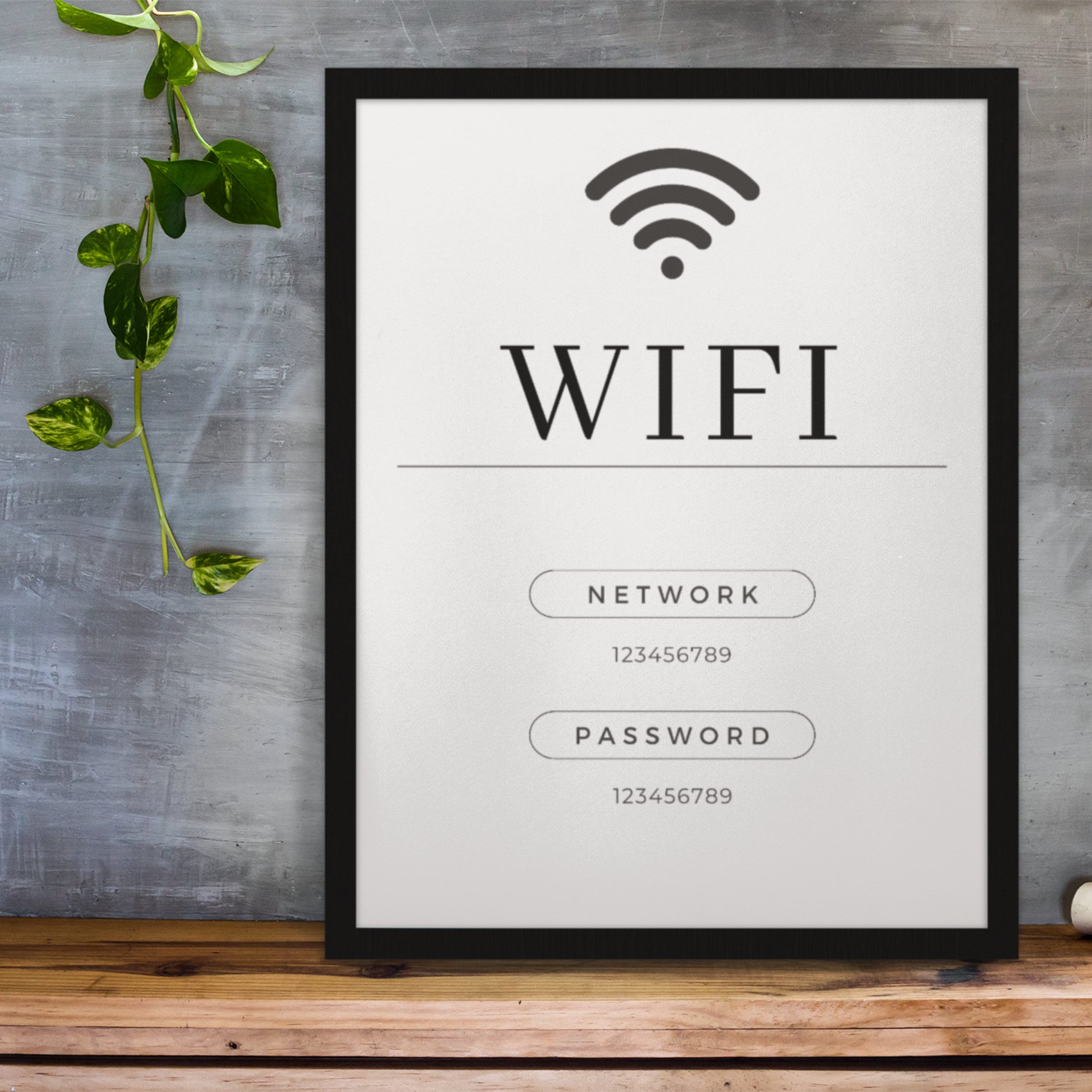 Guest Wifi Sign, Editable and Printable Airbnb Host Sign, Airbnb ...
