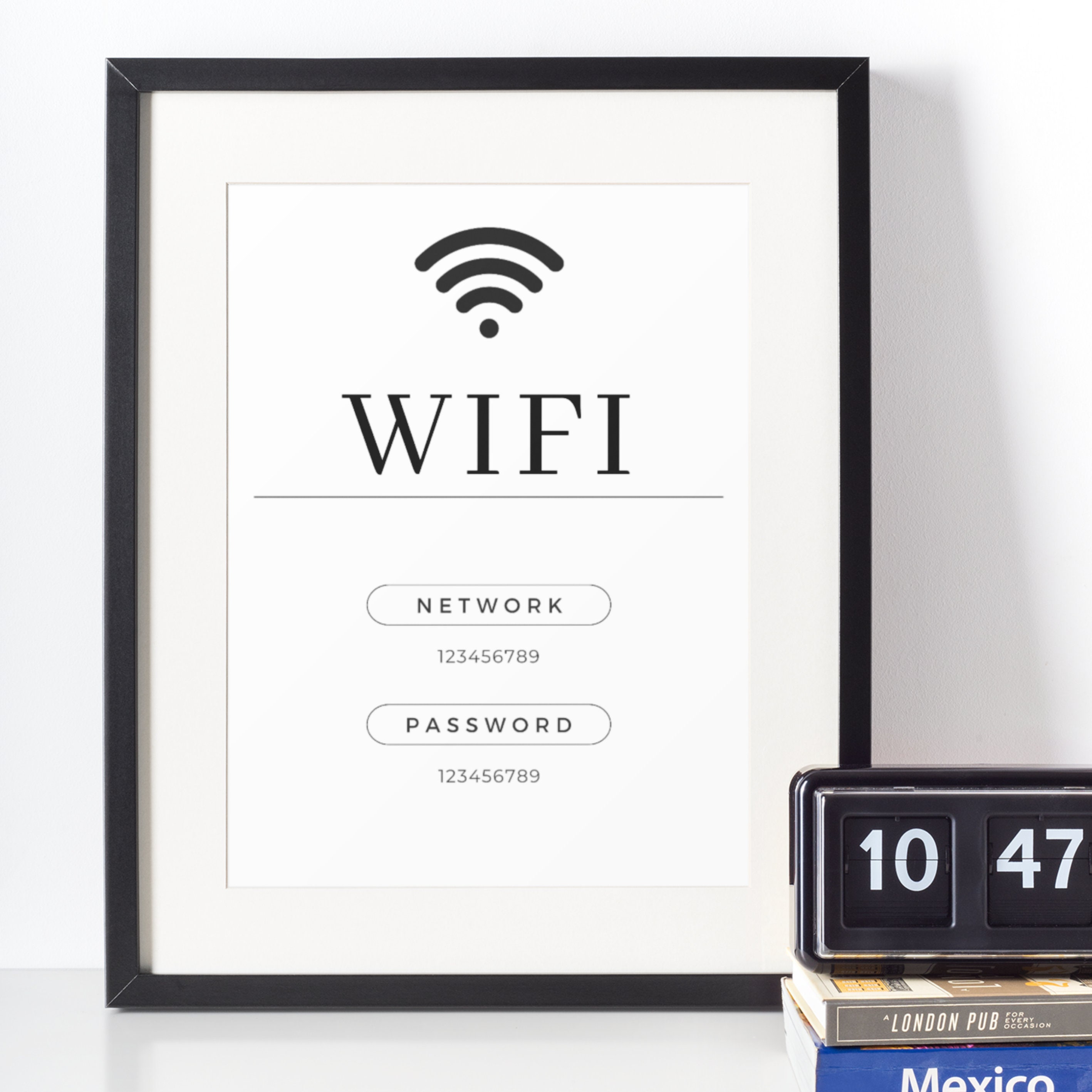Guest Wifi Sign, Editable and Printable Airbnb Host Sign, Airbnb ...