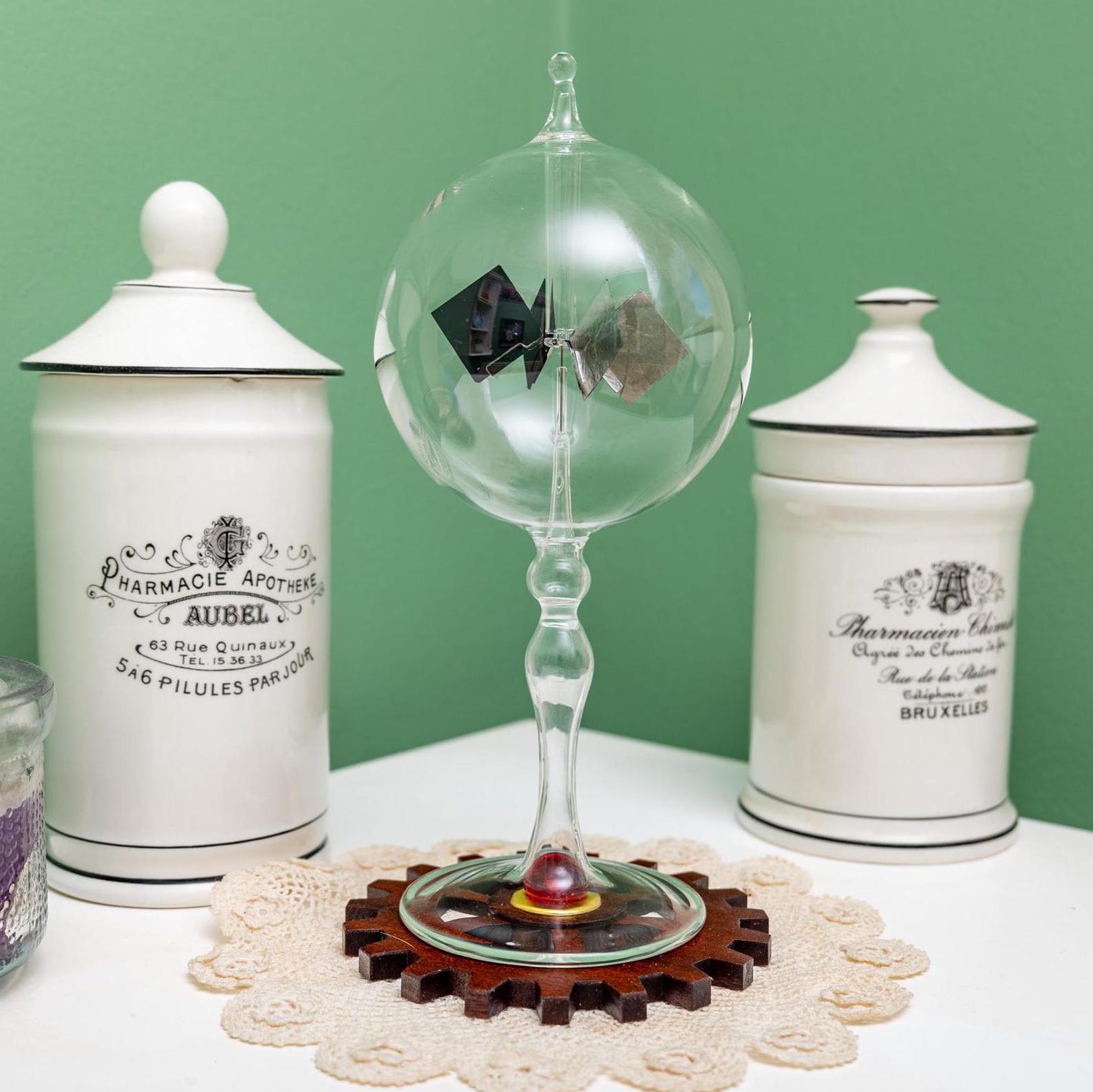 Steampunk Radiometer Vintage Solar Crookes Radiometer With Solid ...