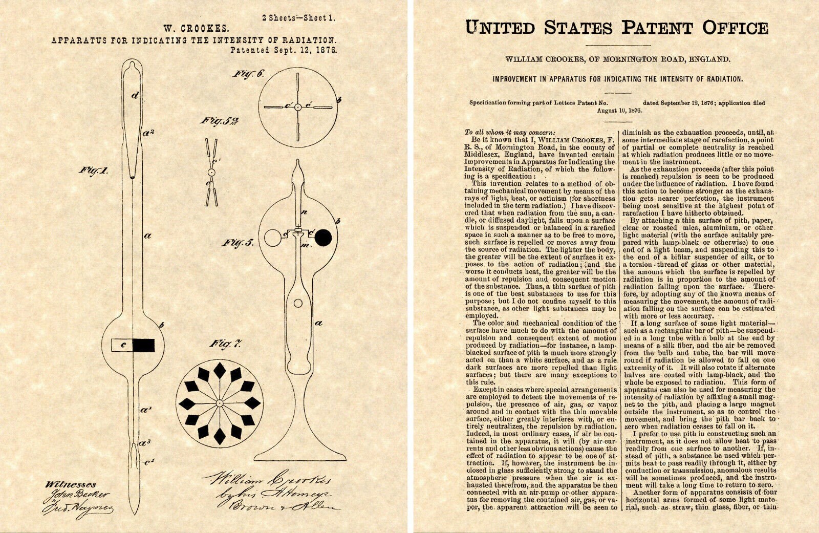 Steampunk Radiometer Vintage Solar Crookes Radiometer With Hardwood Cog ...